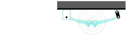 3500 lb Single Axle Spring Hanger Kit | BlueSwift